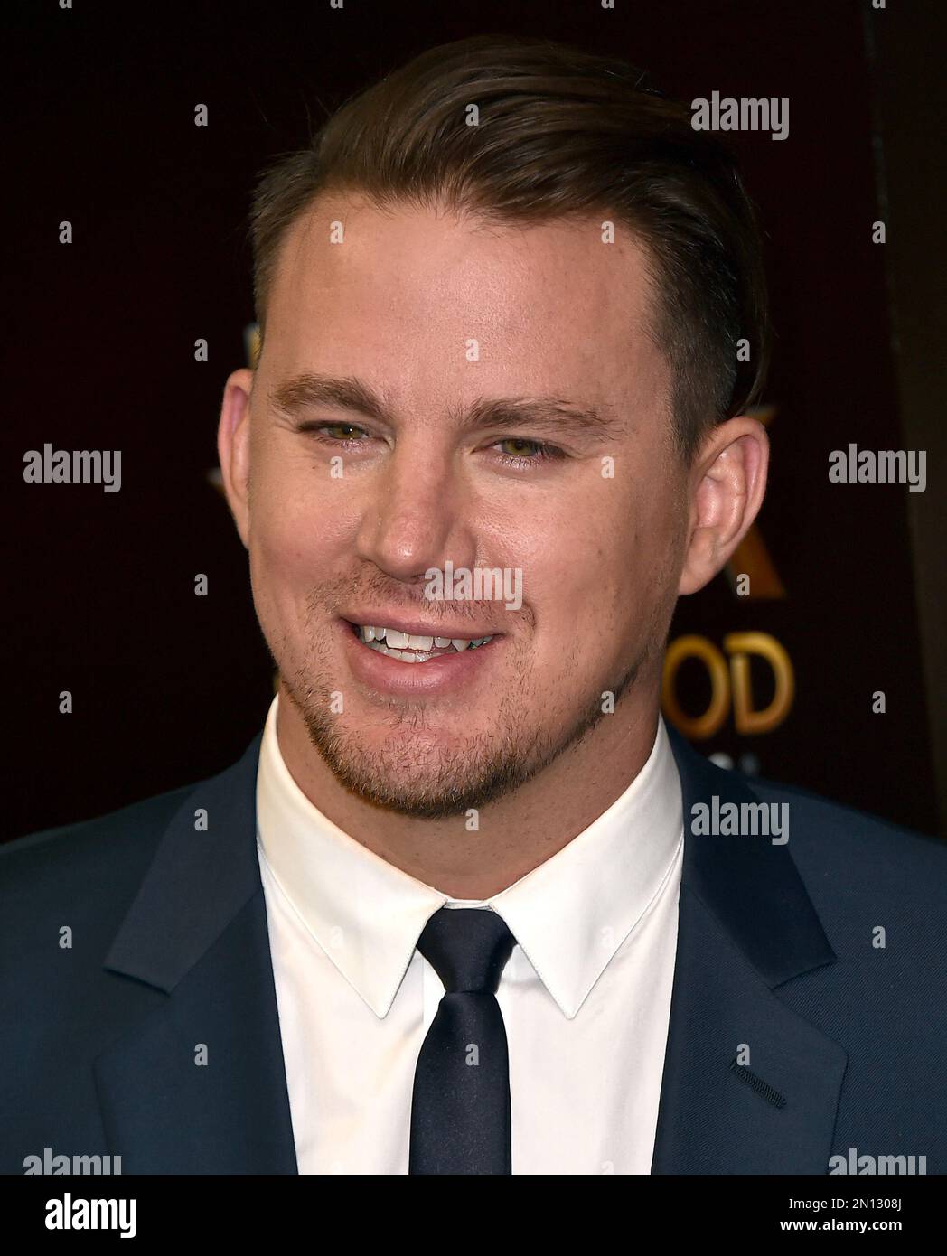 Channing Tatum poses in the press room at the Hollywood Film Awards at ...