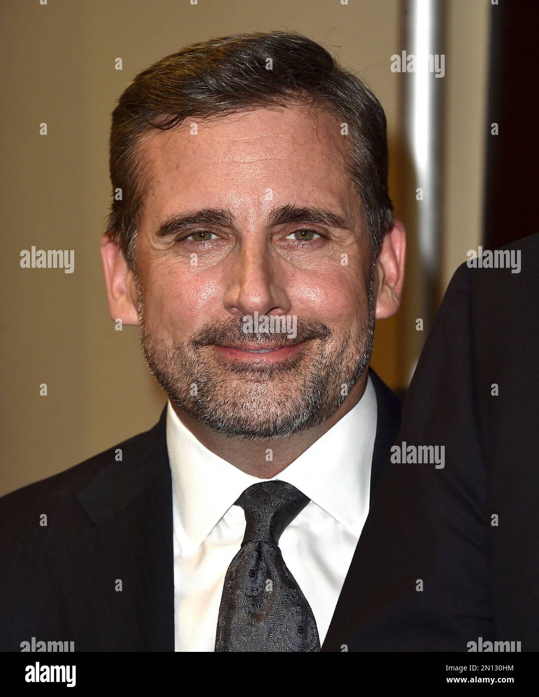 Steve Carell poses in the press room at the Hollywood Film Awards at ...