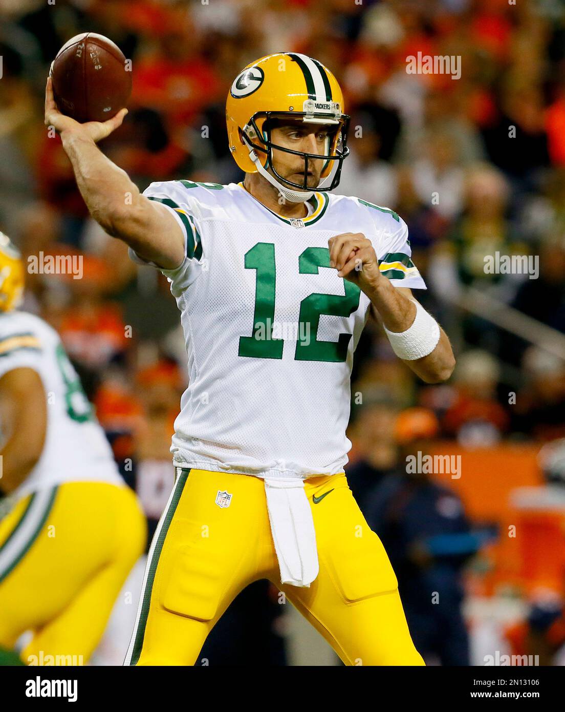 Green Bay Packers quarterback Aaron Rodgers (12) passes against the ...