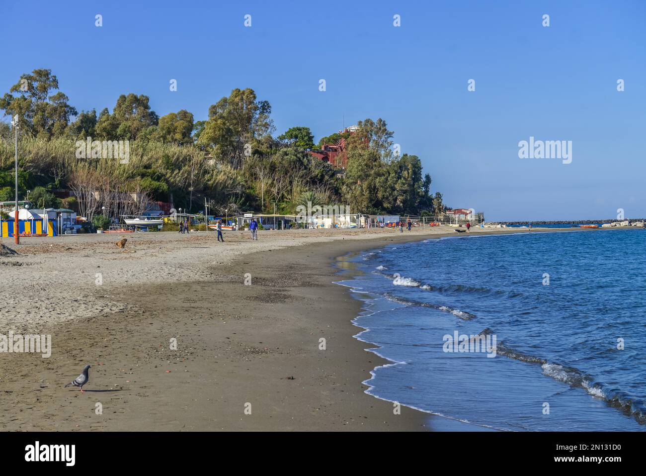 Sandy beach beach, Ischia Porto, Ischia, Italy, Europe Stock Photo - Alamy