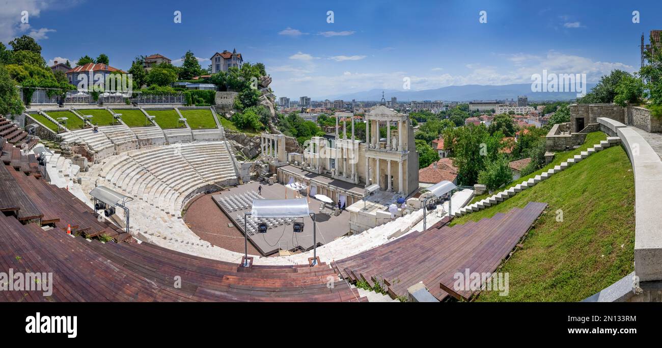Roman Amphitheatre, Old Town, Plovdiv, Bulgaria, Europe Stock Photo - Alamy