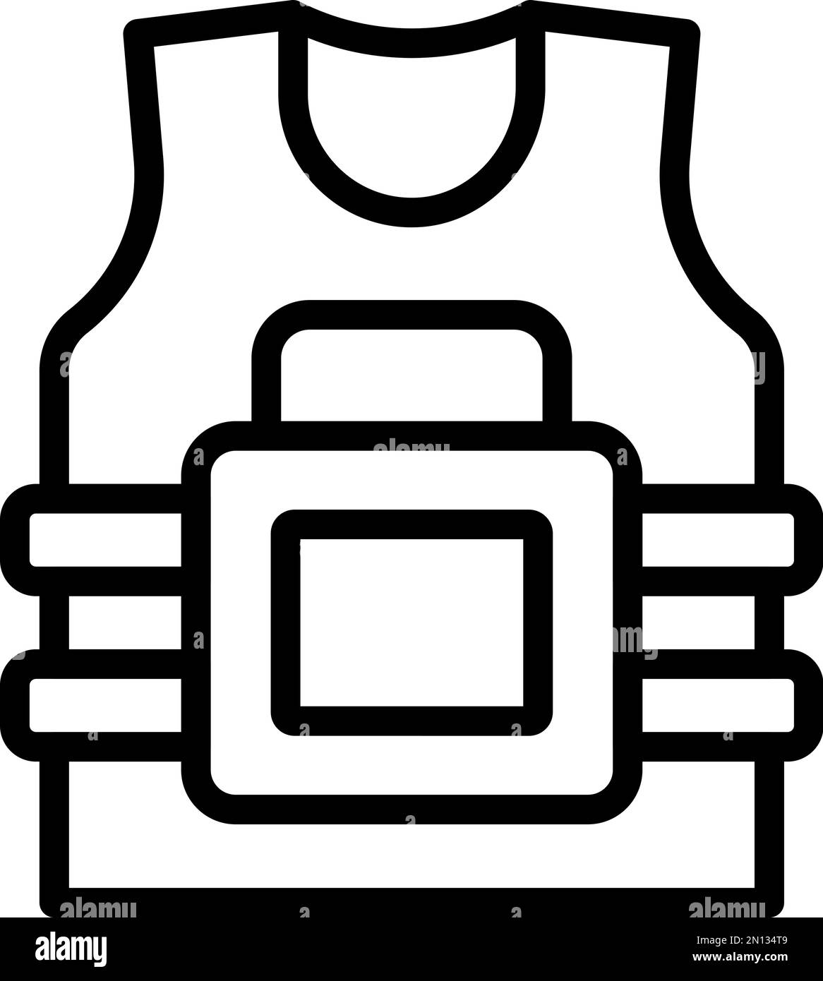 Swat vest icon outline vector. Military protection. Security design ...