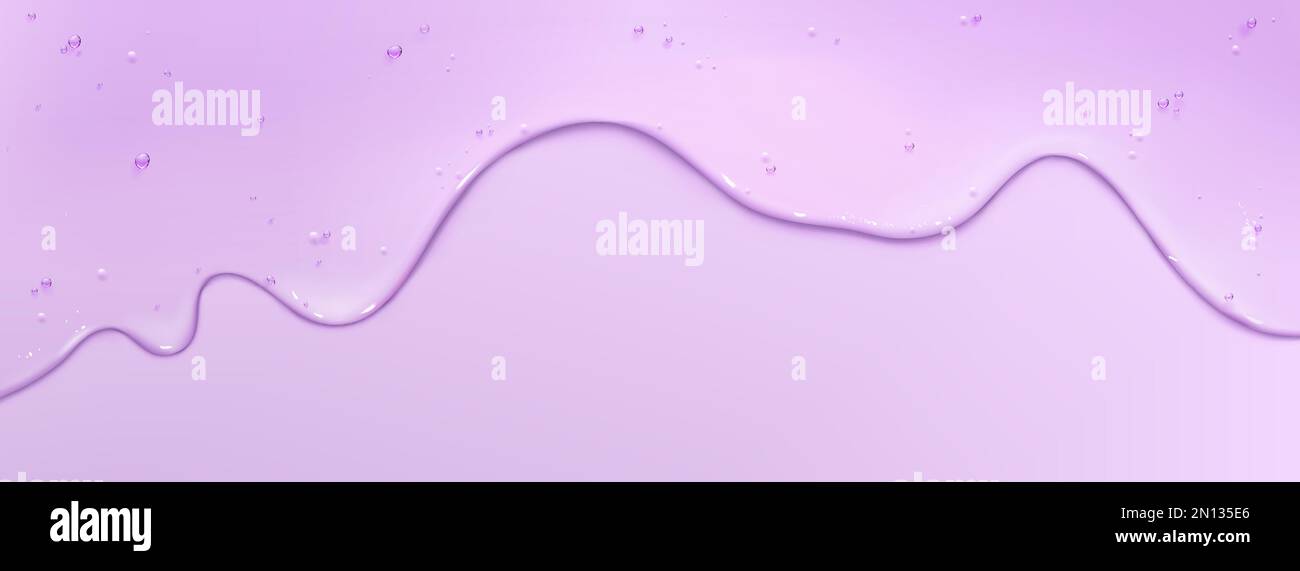 Clear liquid cosmetic gel texture. Dripping jelly cream or serum with ...