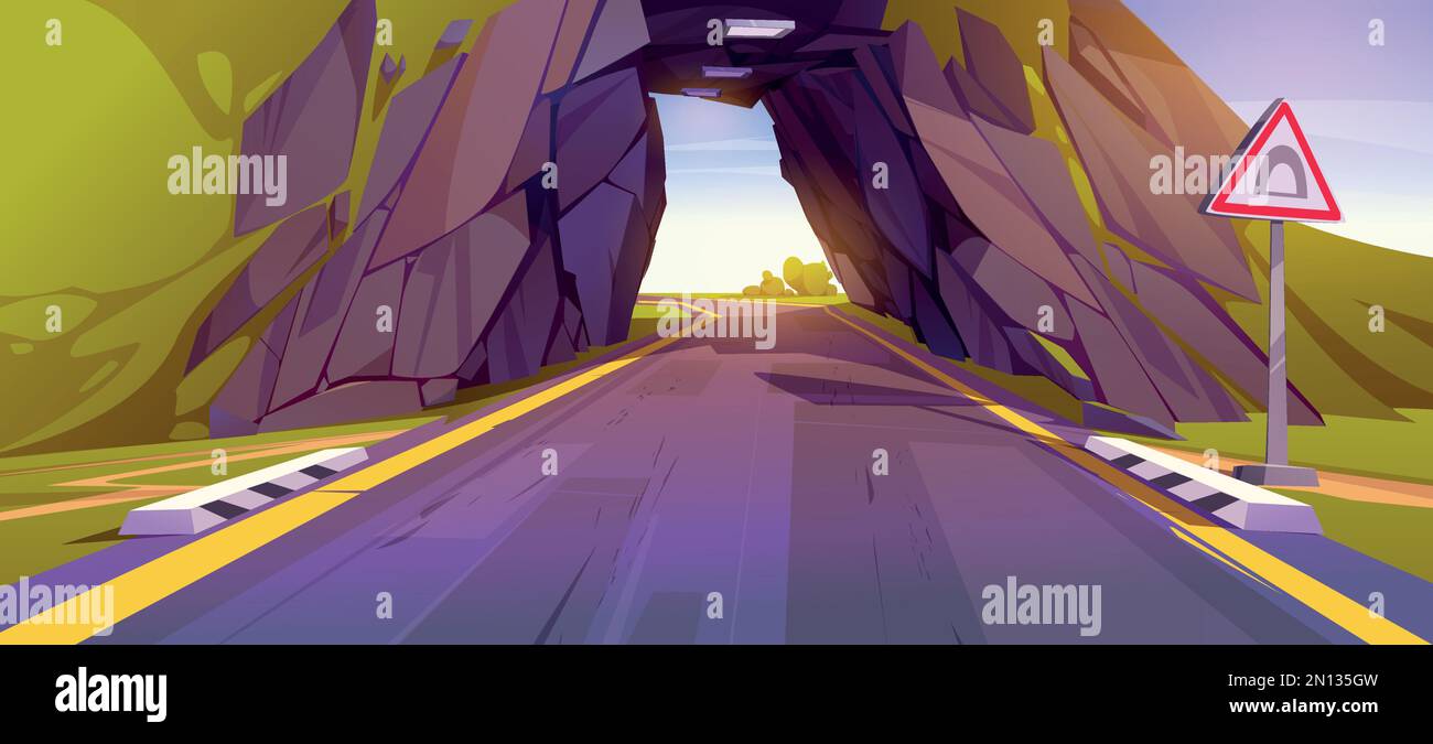 Hill road flyover Stock Vector Images - Alamy