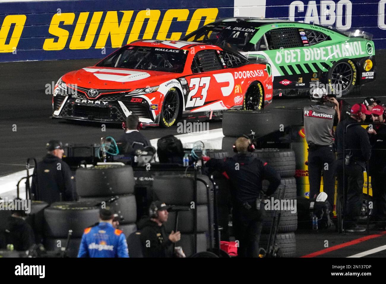 NASCAR Cup Series driver Bubba Wallace (23) and NASCAR Cup Series ...