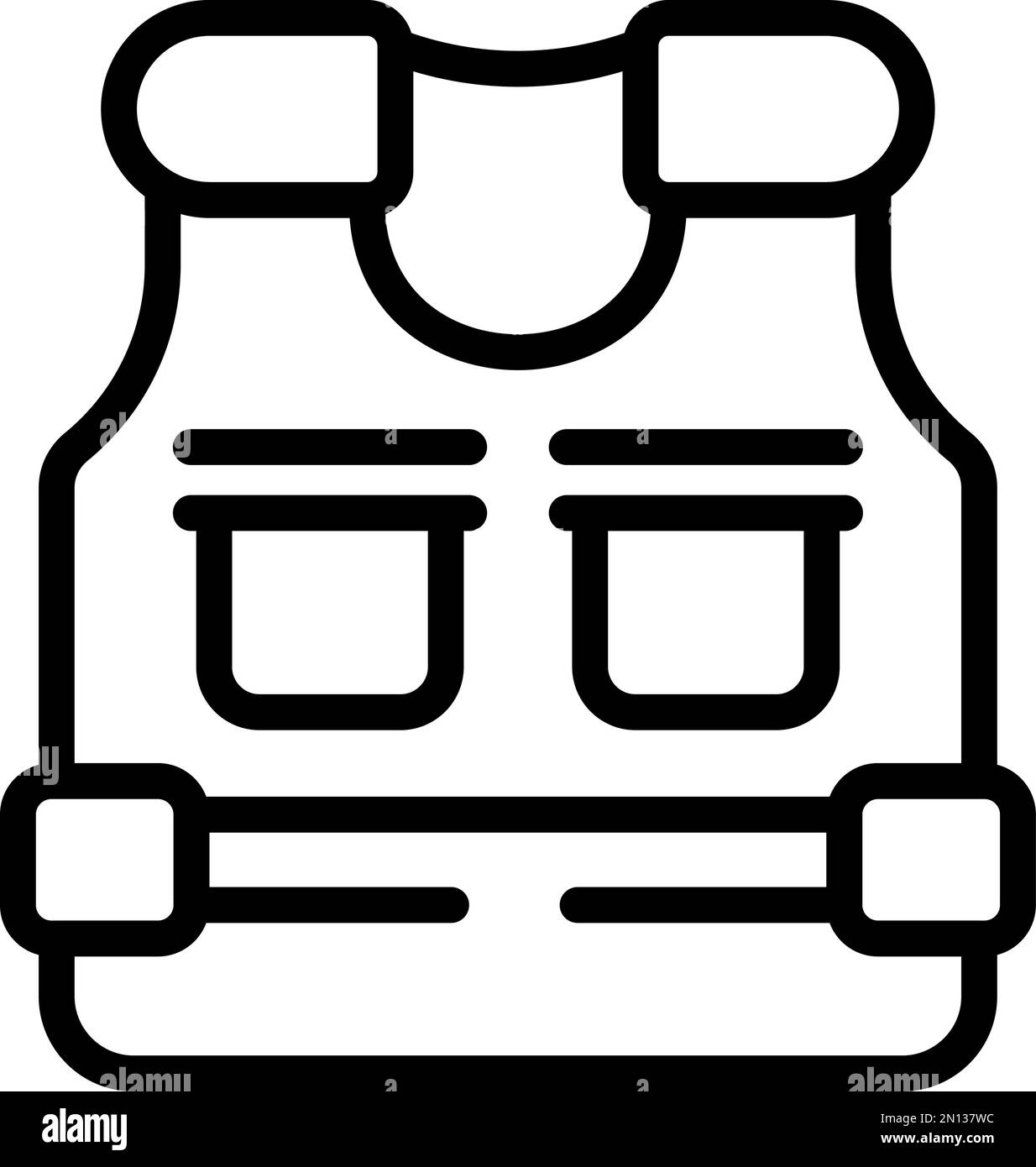 Safe vest icon outline vector. Army jacket. Tactical proof Stock Vector ... Safe vest icon outline vector. Army jacket. Tactical proof Stock Vector ...