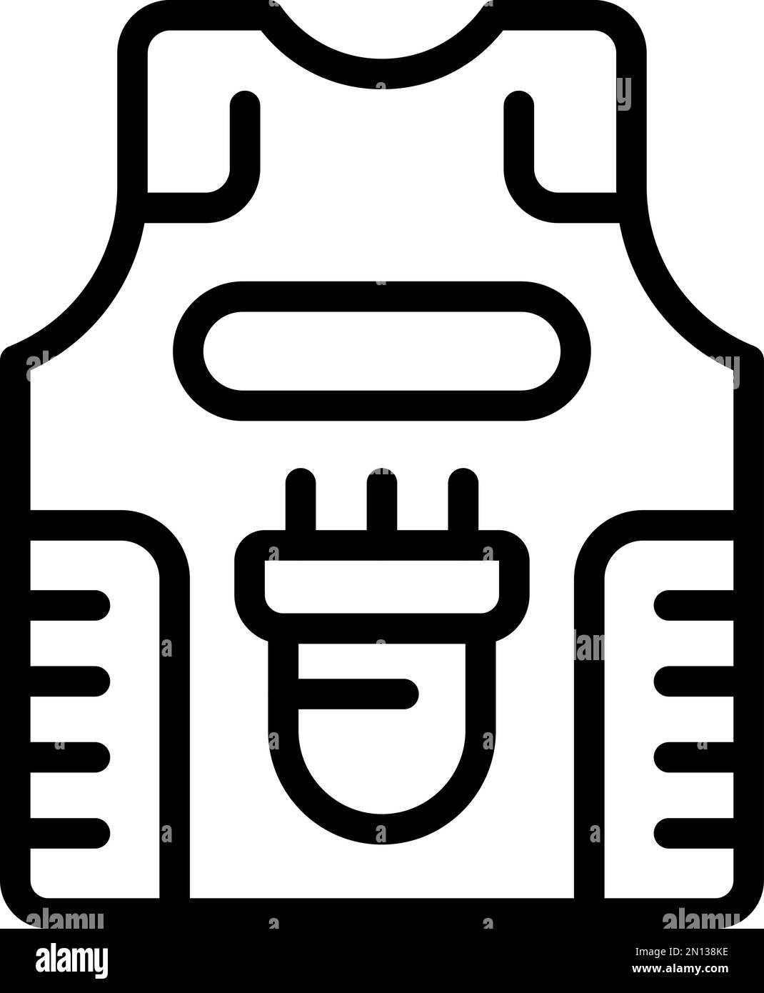 Protecting vest icon outline vector. Bulletproof armor. Police ...