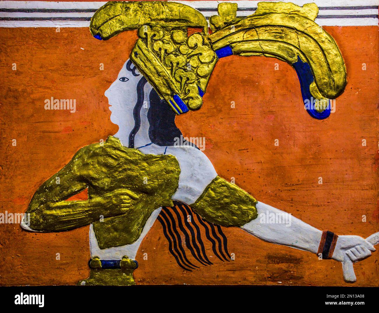 Minoan relief with ostrich feather, CP Nel Museum of Ostrich History ...