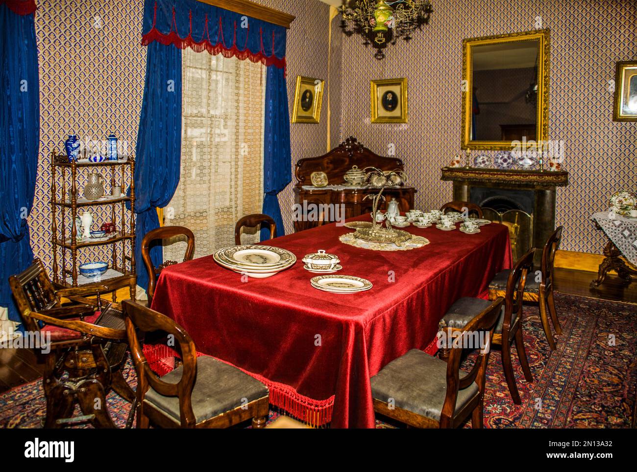 Noble interior, O. M. Bergh House 1836, Dorp and Village Museum ...