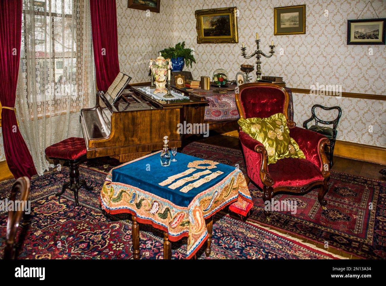 Noble interior, O. M. Bergh House 1836, Dorp and Village Museum ...