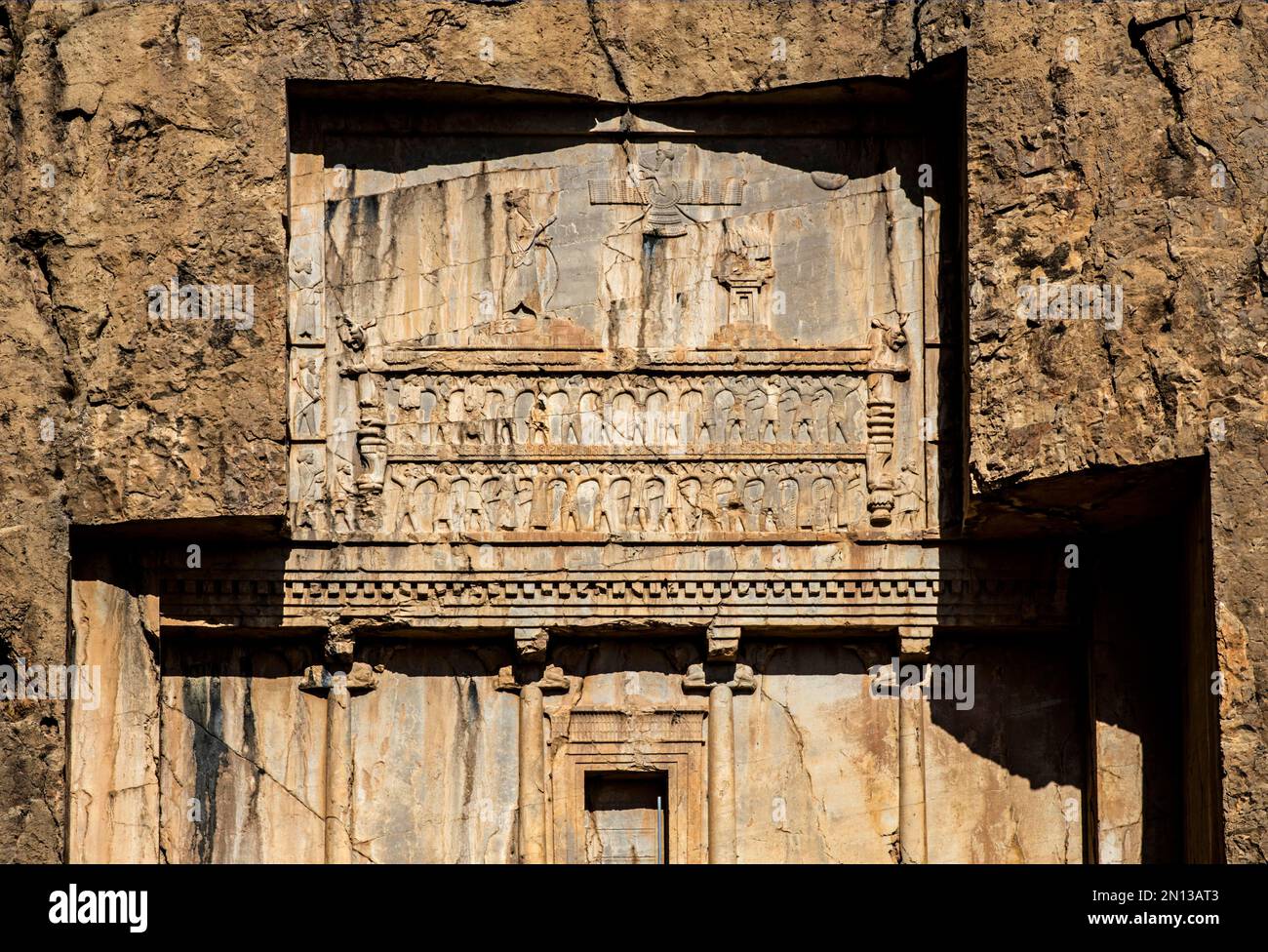 Upper relief from the rock tomb of Xerxes I. Naqsh-e Rostam, Rock Tombs ...