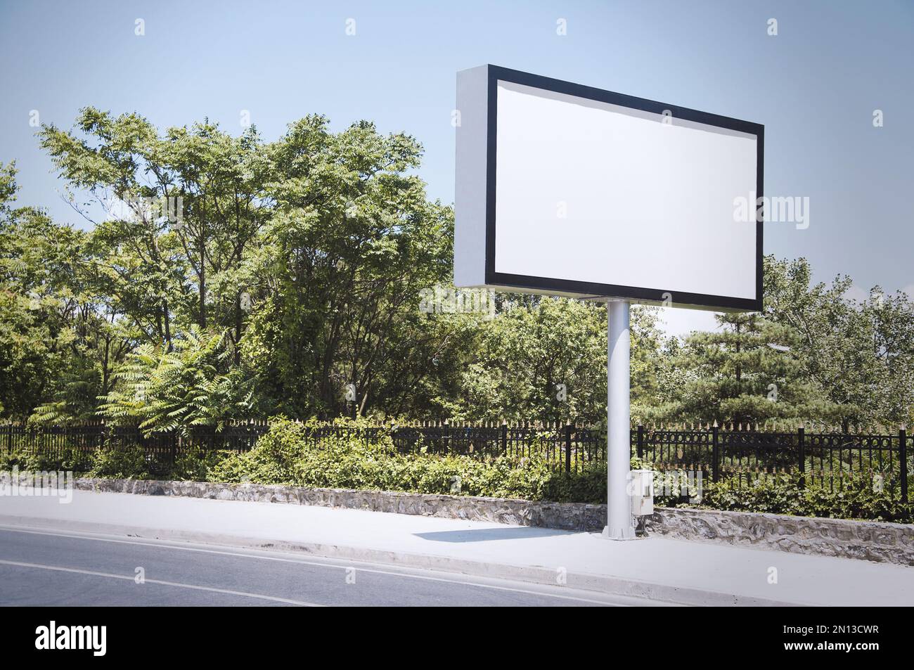 Highway Billboard images with white space to add pictures to text Stock ...