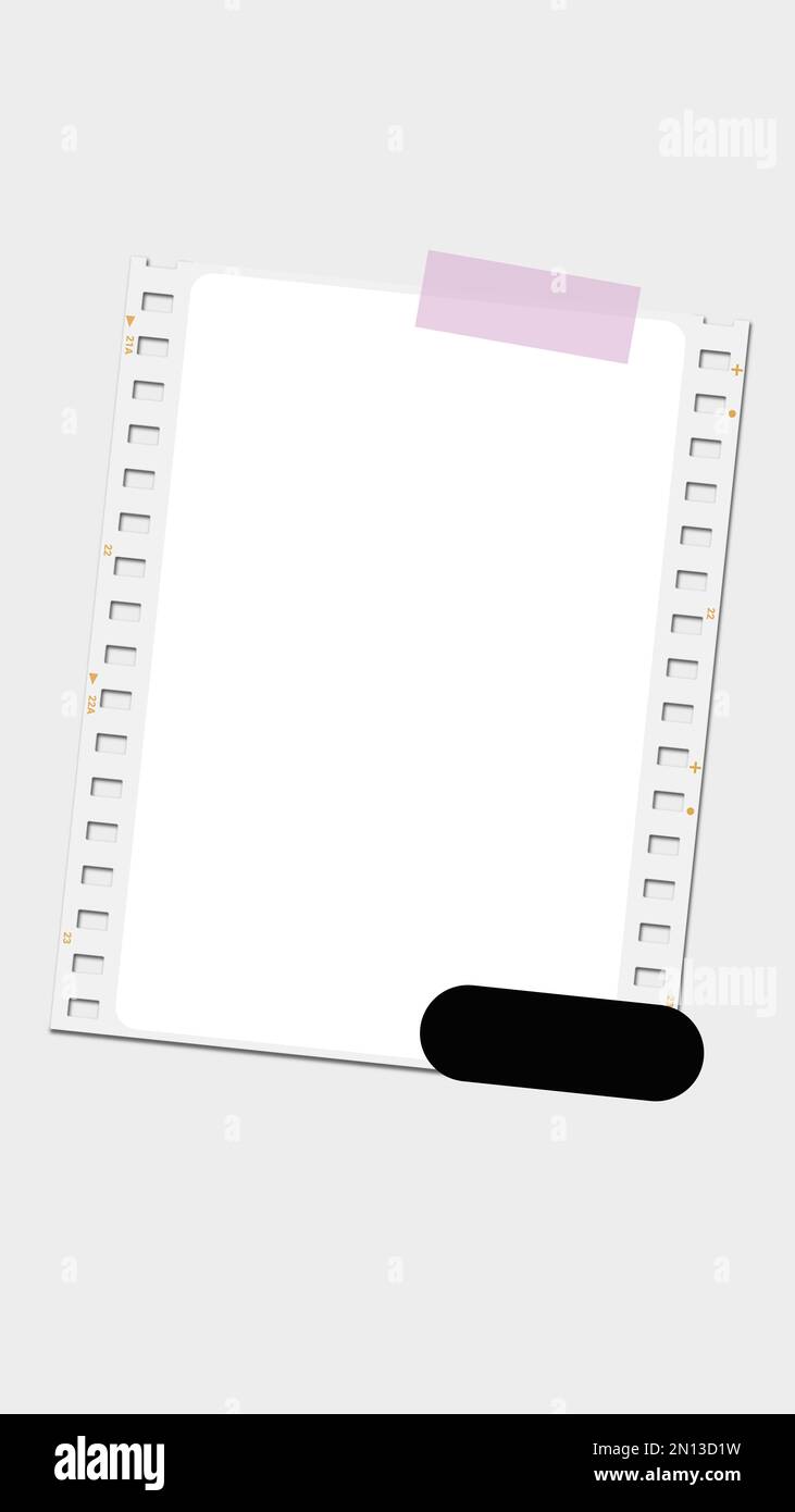illustration of white paper and cards where you can add or write text ...