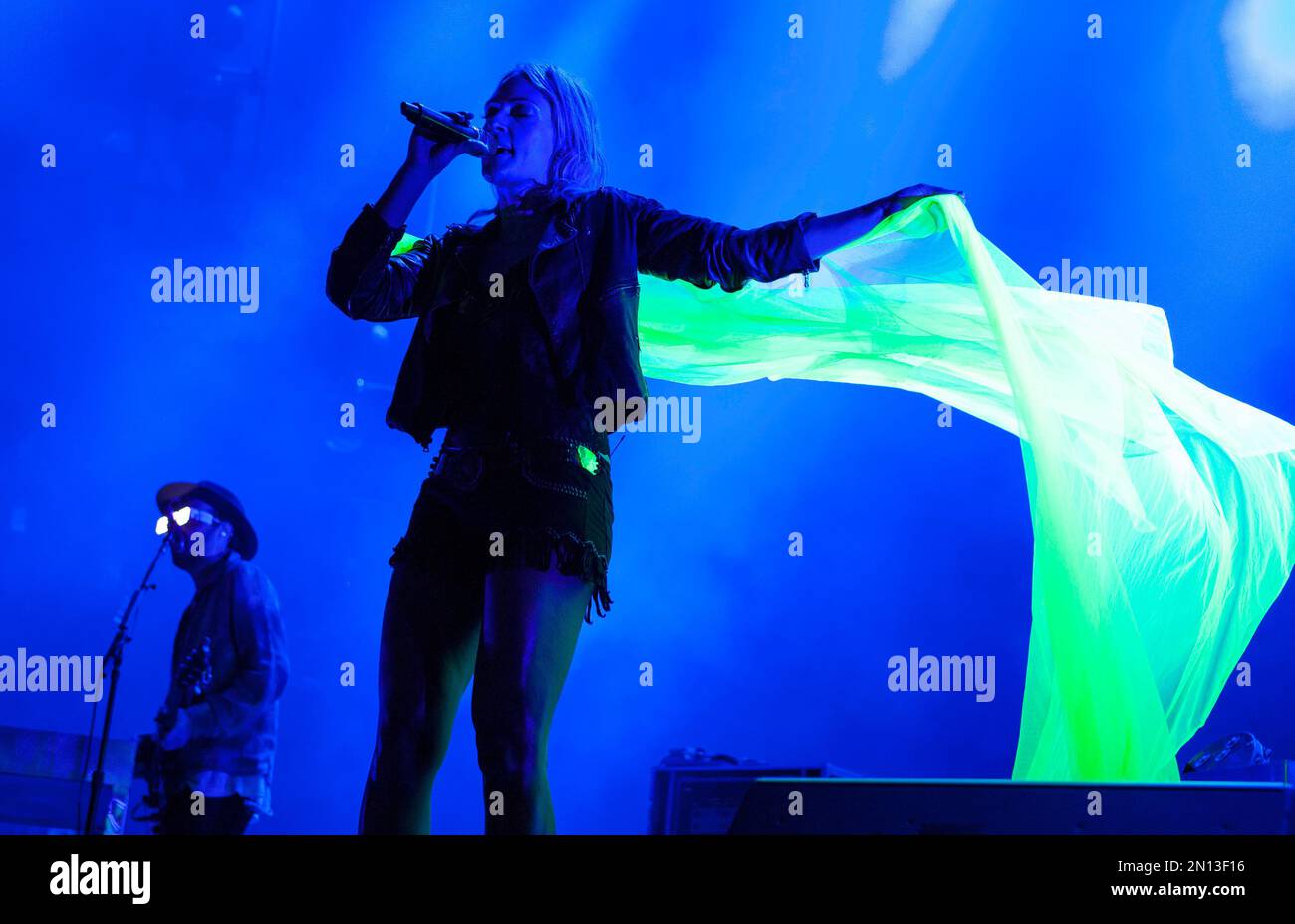 James Shaw and Emily Haines perform with Metric at the Voodoo Music ...