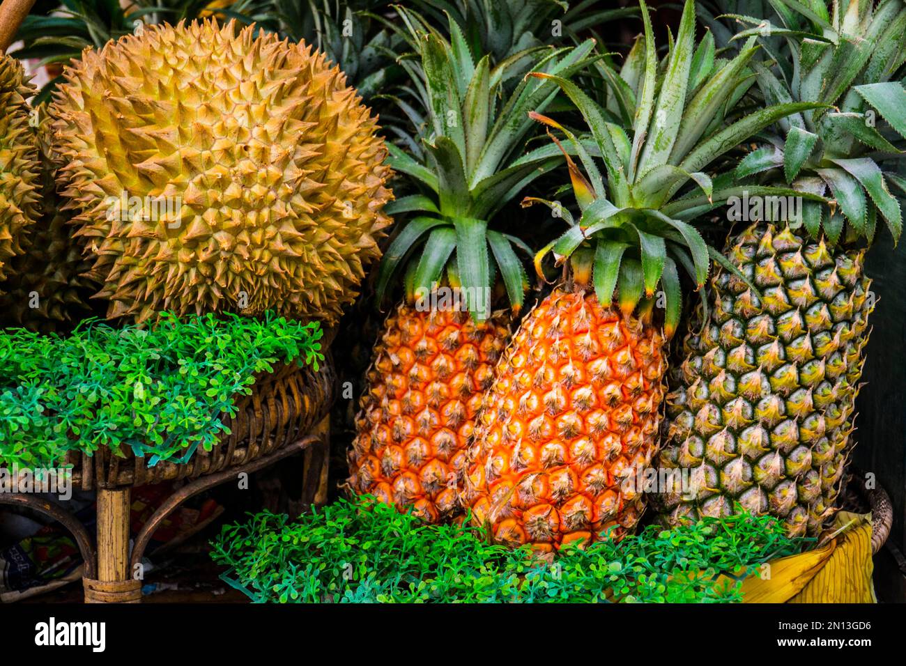 Pineapple, Fruit, Market, Phuket, Thailand, Asia Stock Photo - Alamy