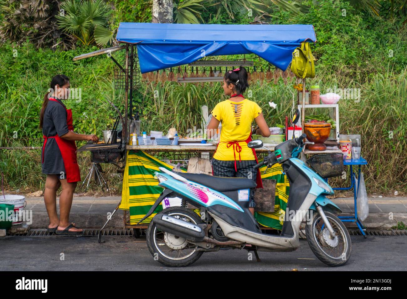 Traditional vehicles, means of transport, Phuket, Phuket, Thailand ...