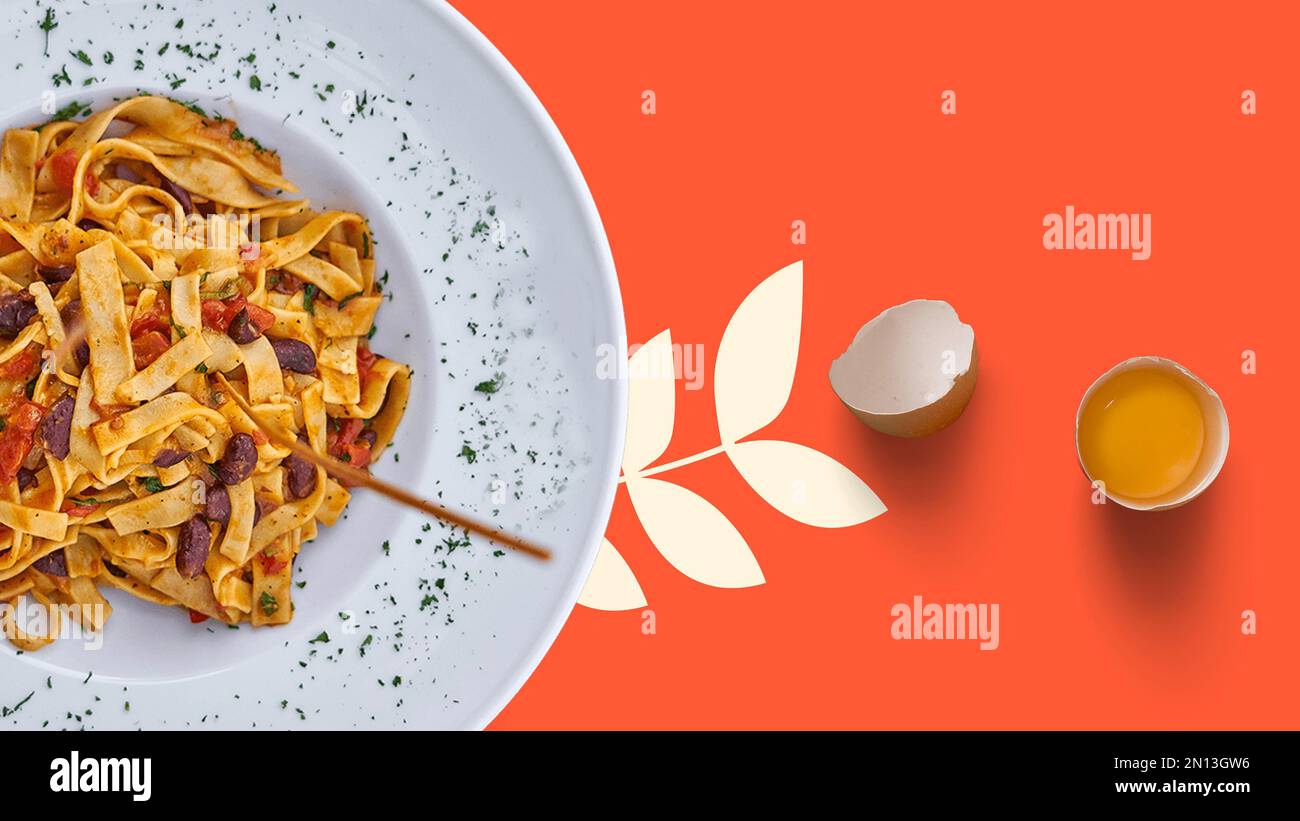 image of cooking channel with plate and some food Stock Photo - Alamy