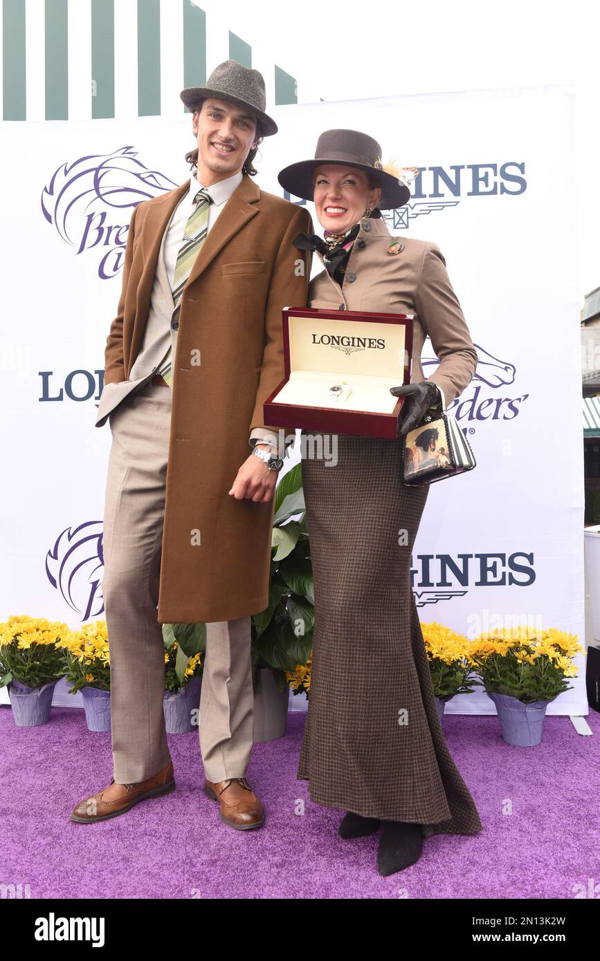 IMAGE DISTRIBUTED FOR LONGINES - Brent Clancy, of Los Angeles, and Lisa Biederman, of Versailles ...