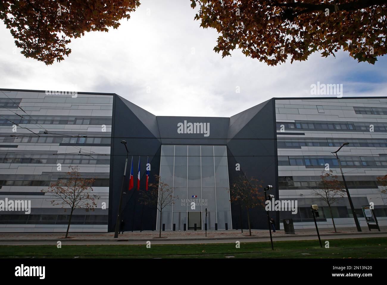 General view of the main entrance of the new building of the French ...