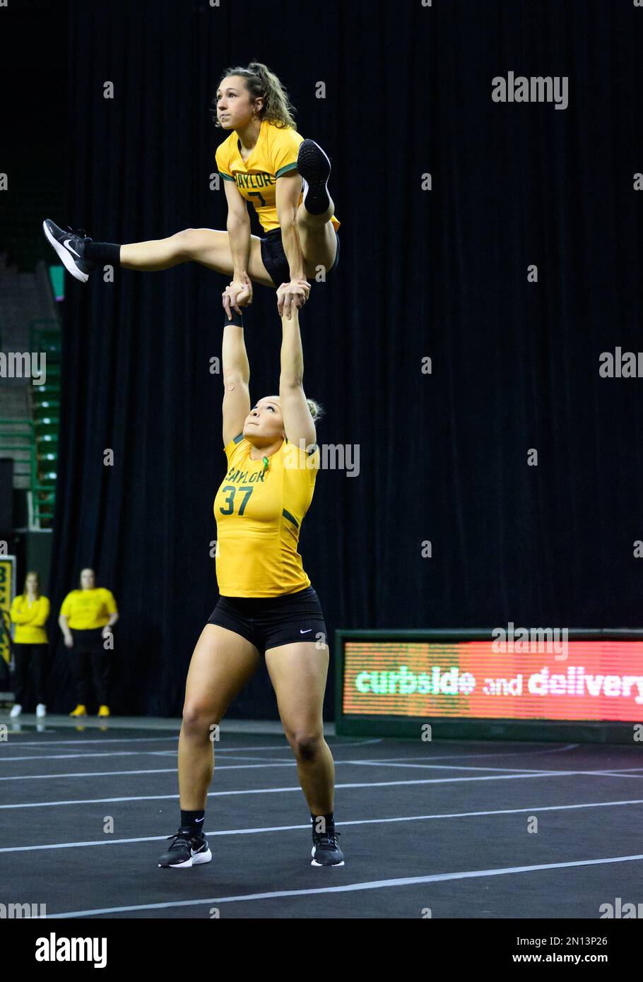 February 5 2023: Baylor Bears Riley Chimwala (37) holds Baylor Bears ...