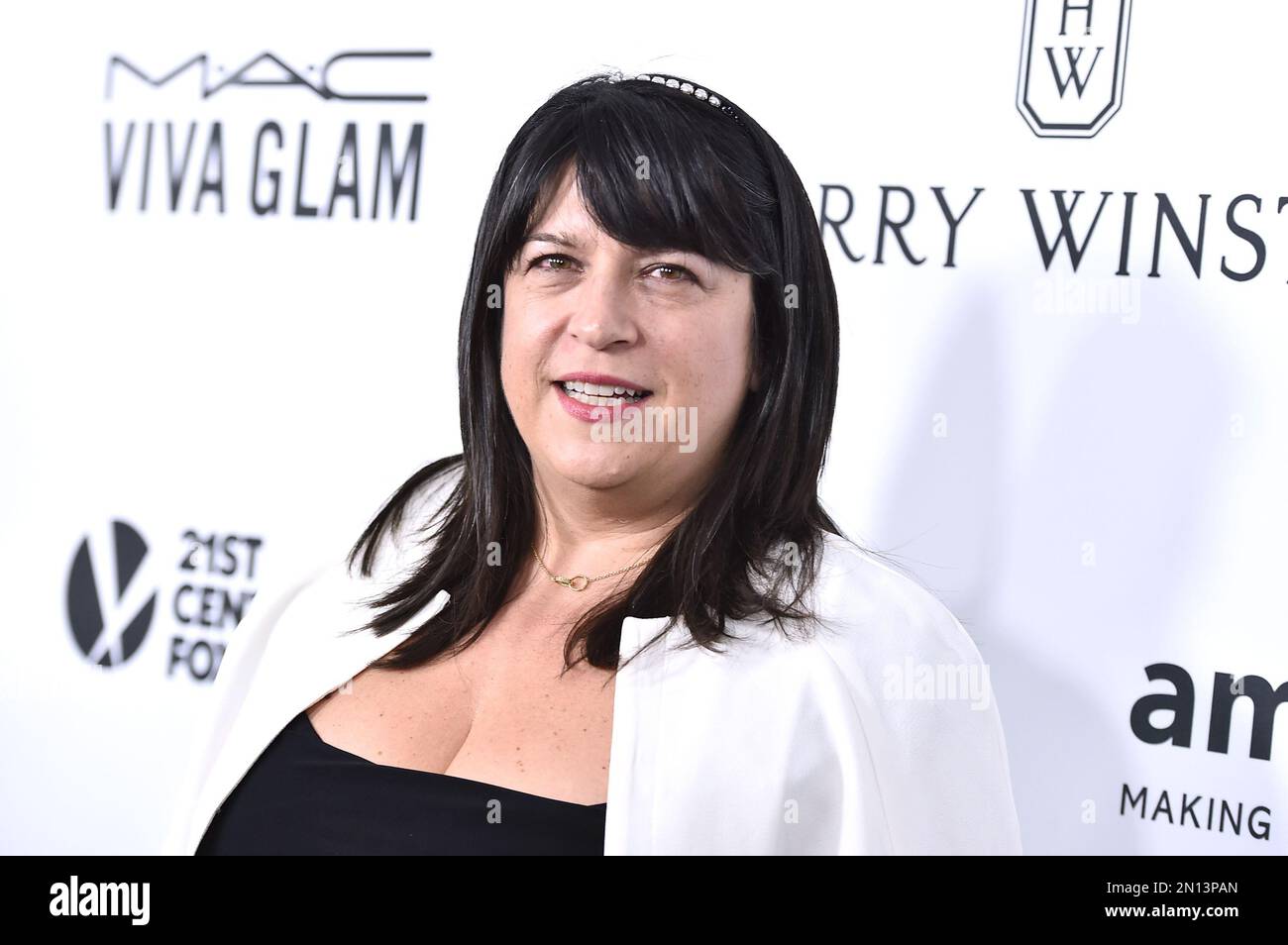 E.L. James arrives at the amfAR Inspiration Gala at Milk Studios on ...