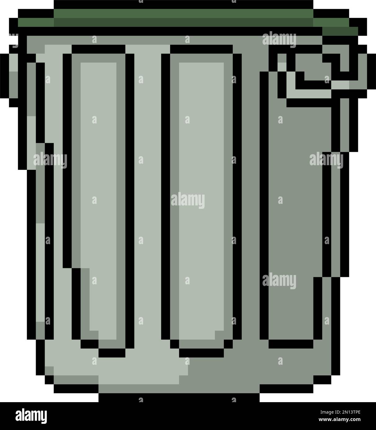 Trash can art Stock Vector Images - Alamy
