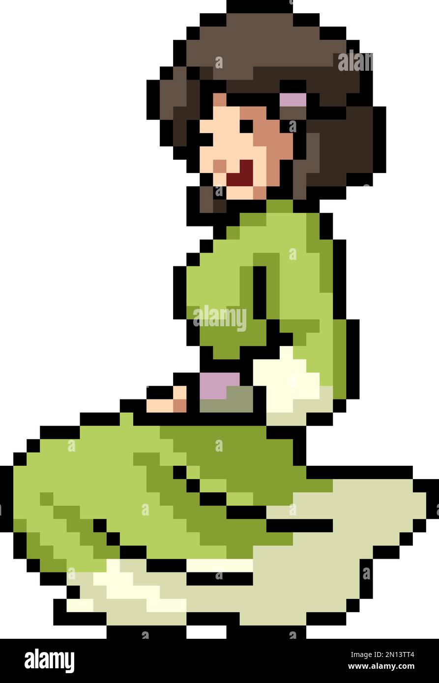 Korean girl pixel hi-res stock photography and images - Alamy