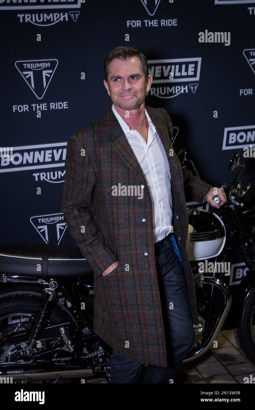 Grant Bovey poses for photographers upon arrival at the Triumph ...