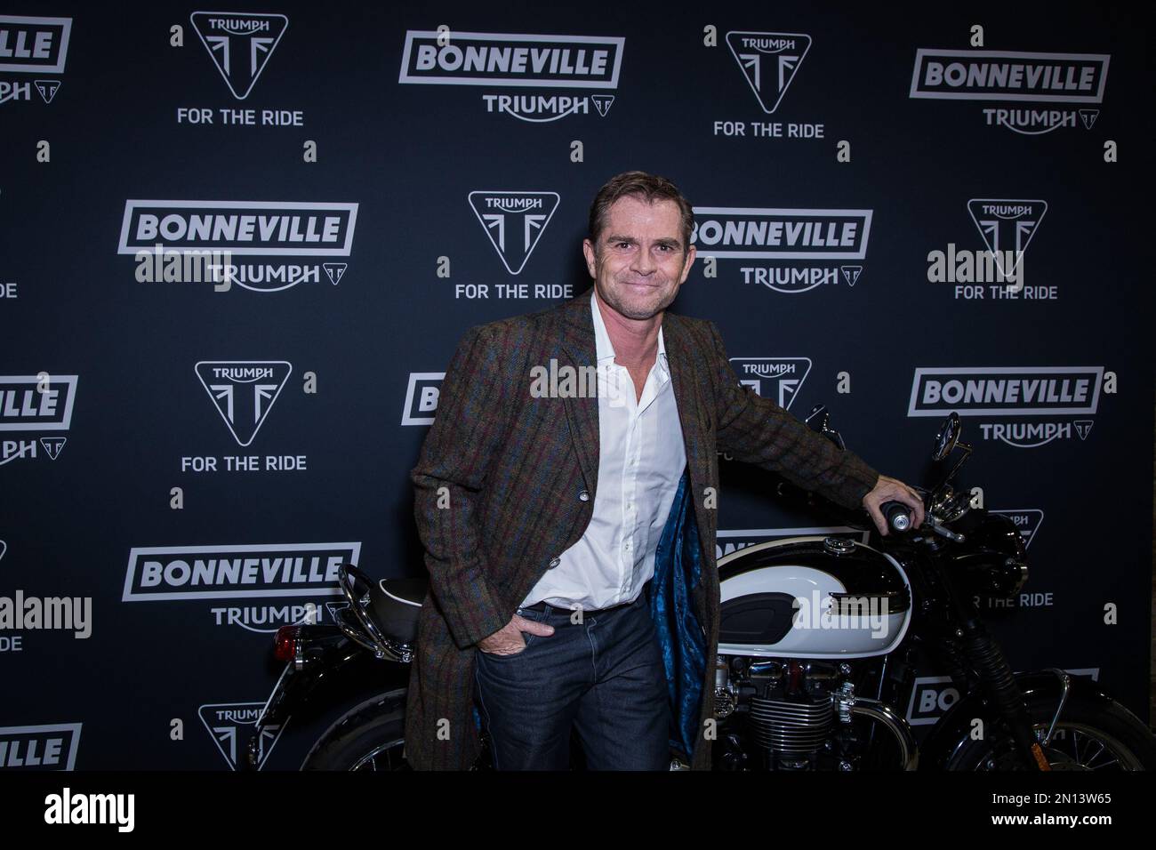 Grant Bovey poses for photographers upon arrival at the Triumph ...