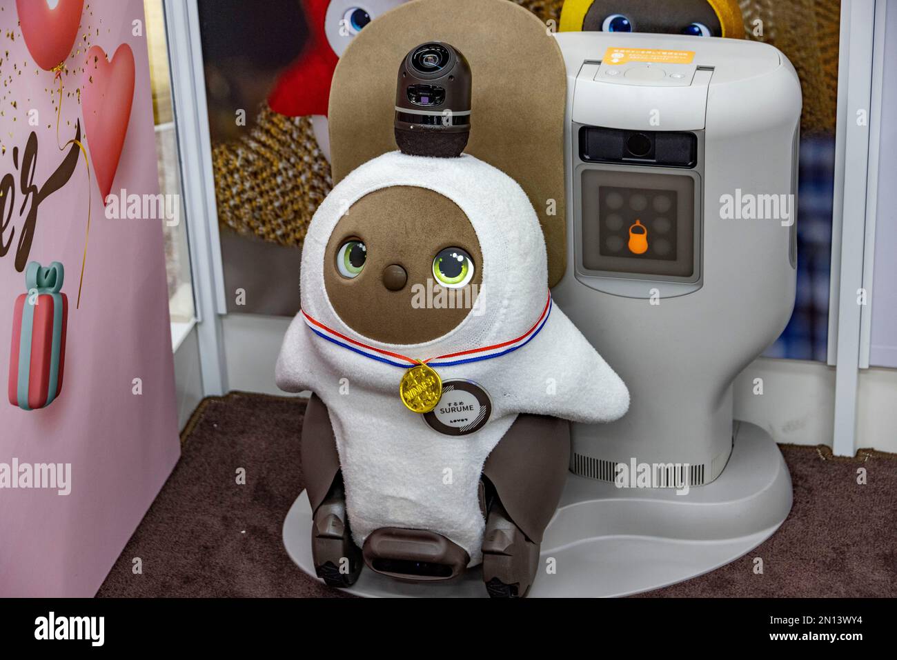 Lovot japanese love robot toy companion for sale in shop in Kyoto Stock Photo - Alamy