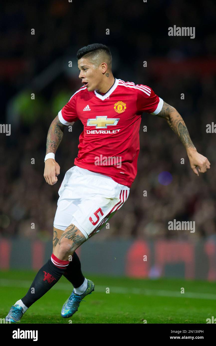 Manchester United's Marcos Rojo during their English League Cup soccer ...