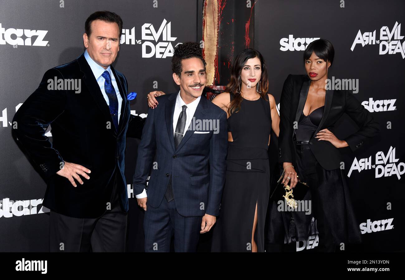 Left to right, Bruce Campbell, Ray Santiago, Dana DeLorenzo and Jill ...