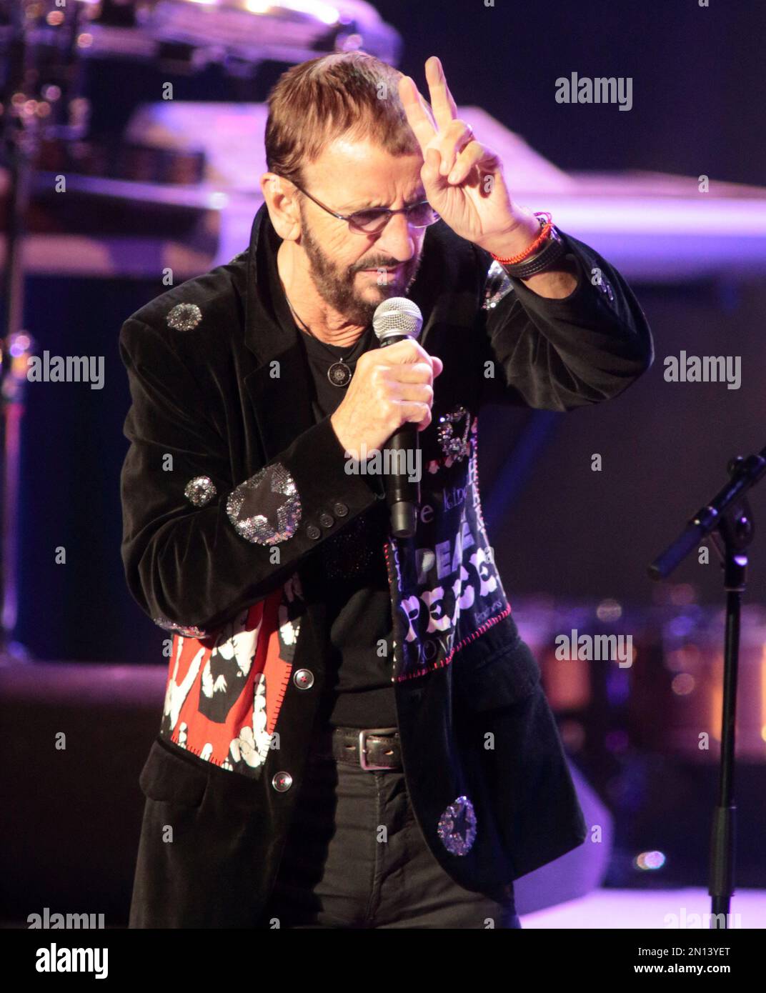Ringo Starr, formerly of The Beatles, performs in concert with his All ...