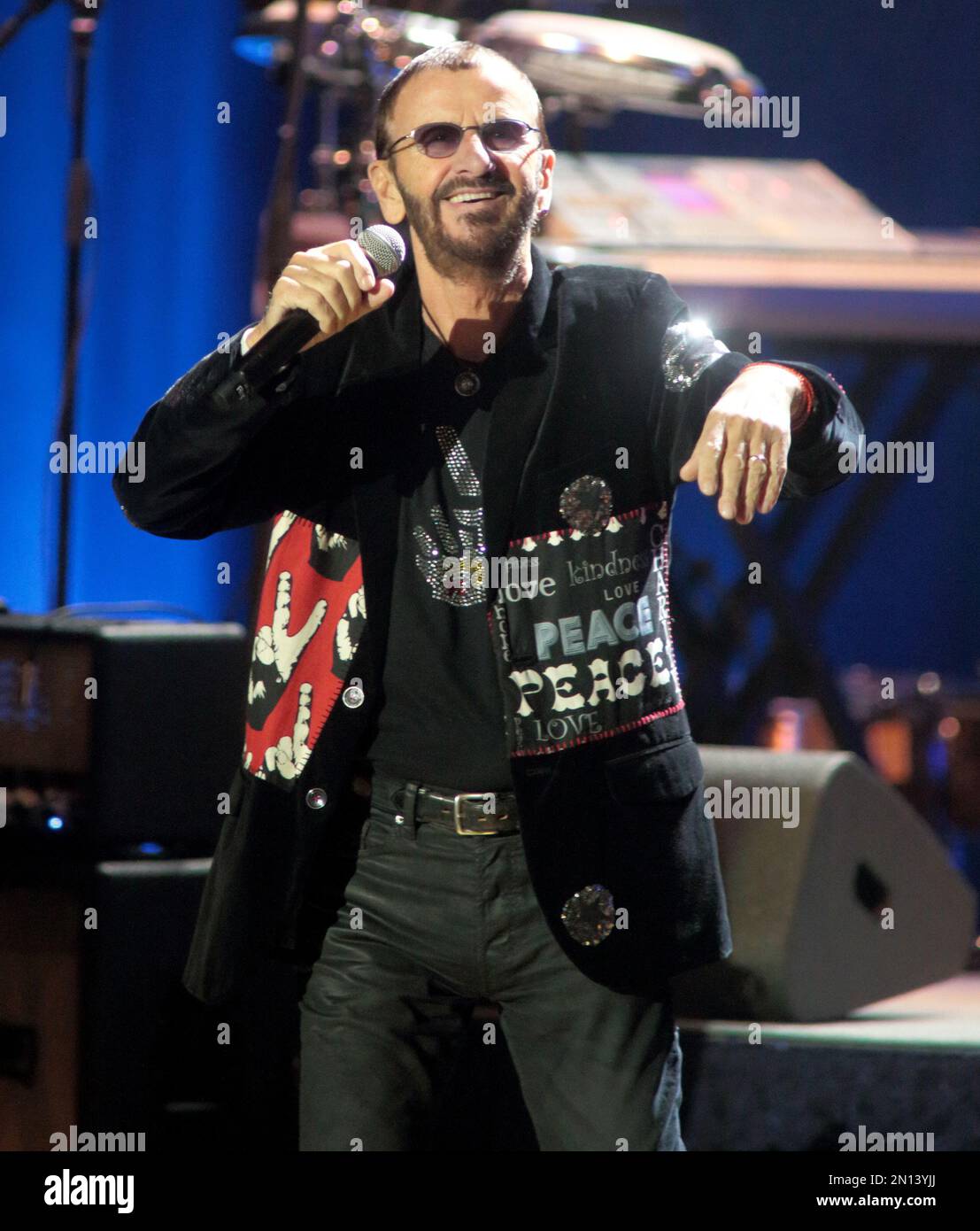 Ringo Starr, formerly of The Beatles, performs in concert with his All ...