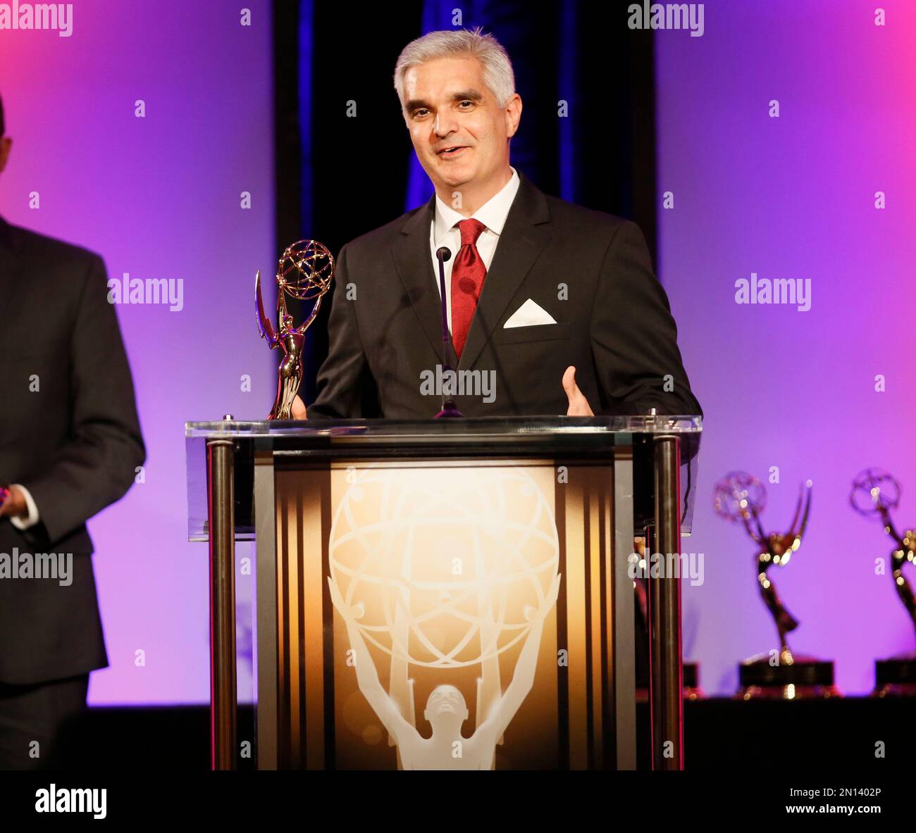 Chris King accepts the Engineering Emmy for SpeedTree at the 67th ...