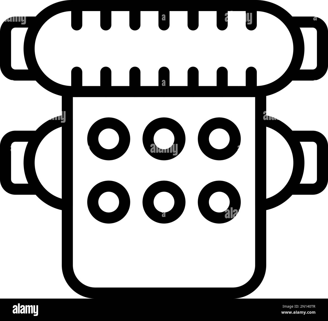 Format offset icon outline vector. Data office. Plotter printer Stock ...