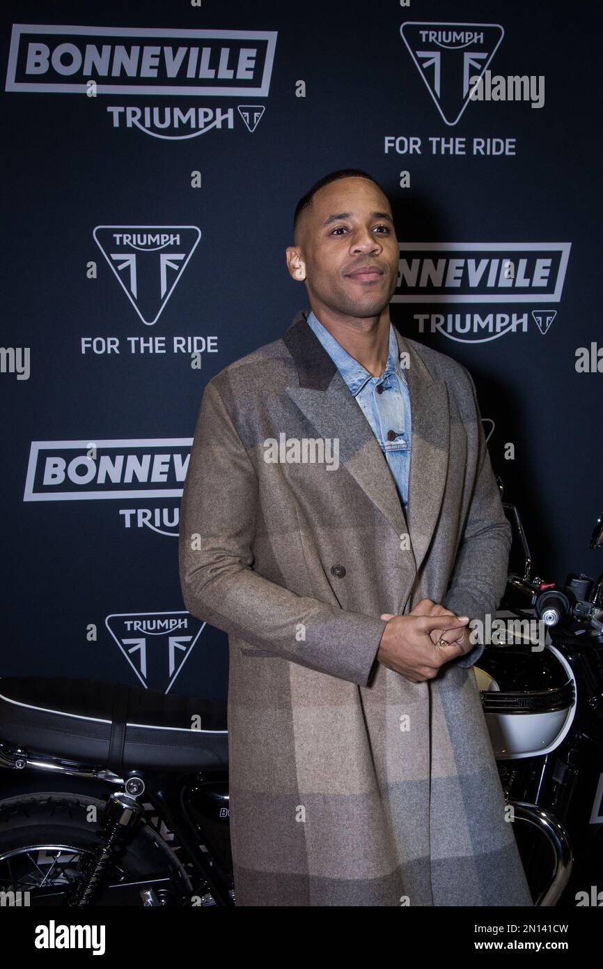 Reggie Yates poses for photographers upon arrival at the Triumph ...