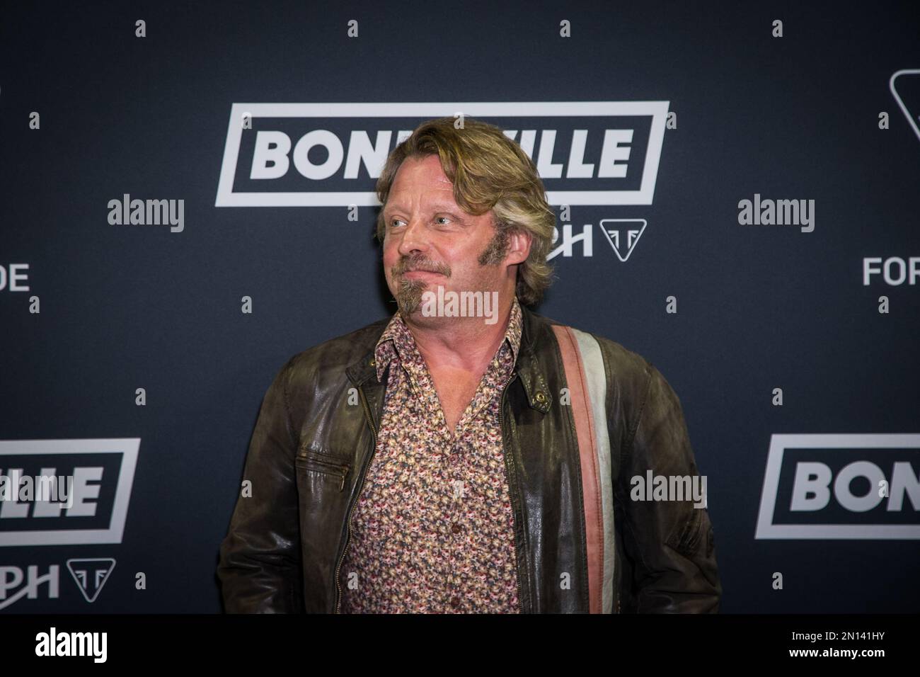 Charley Boorman poses for photographers upon arrival at the Triumph ...