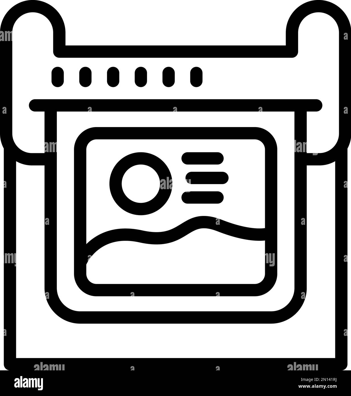 Plotter printing icon outline vector. Format offset. Data large Stock ...