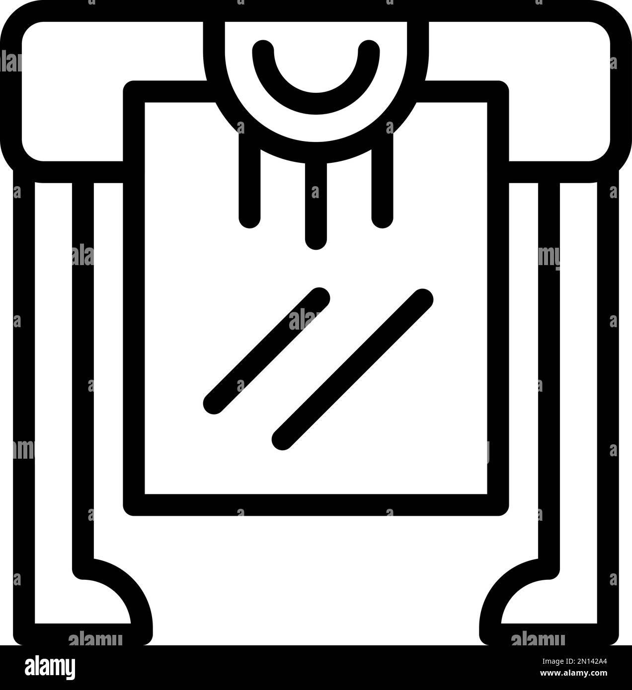 Office Plotter Icon Outline Vector Printer Machine Computer Data Stock Vector Image And Art Alamy