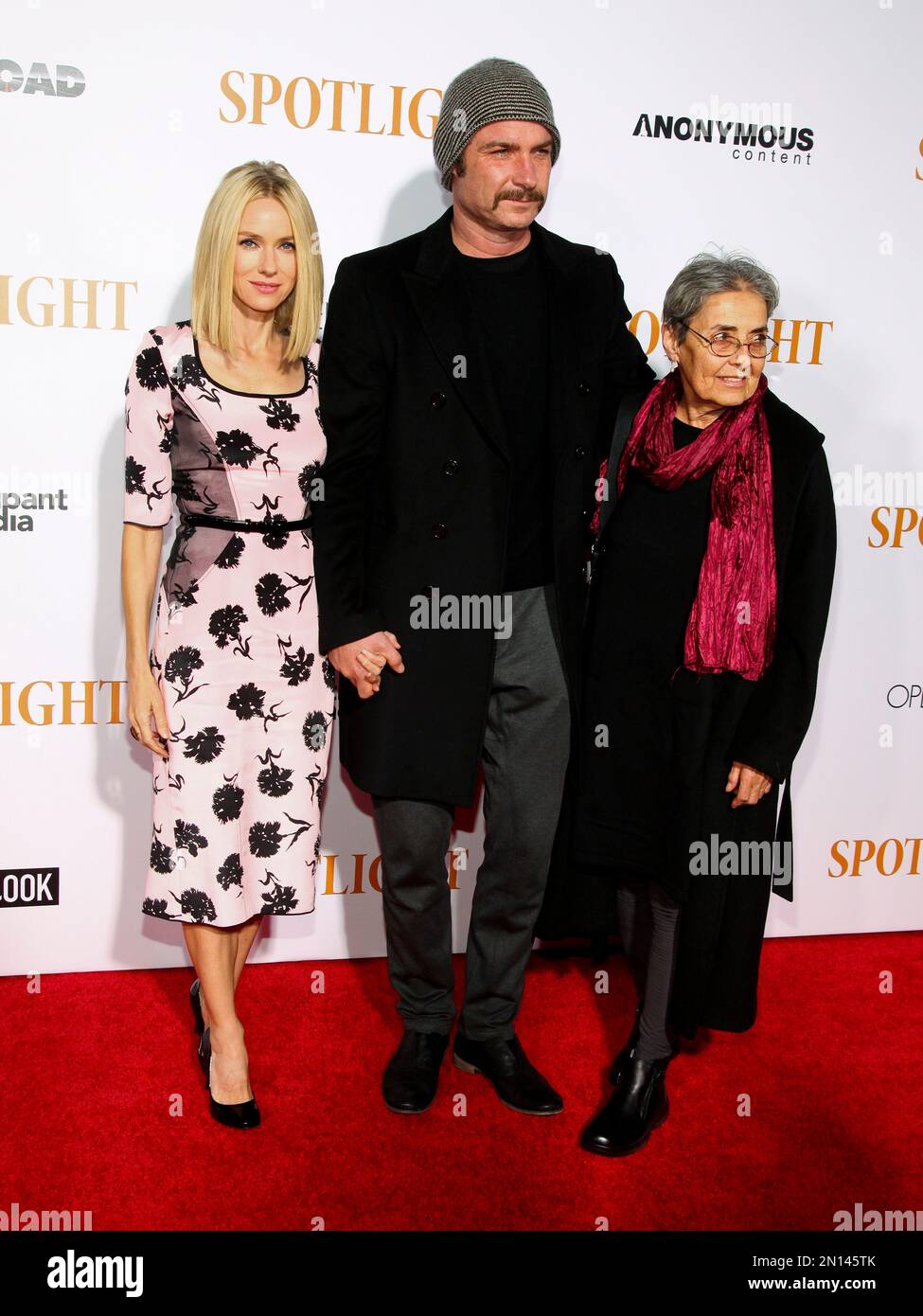 Naomi Watts, from left, Liev Schreiber and Heather Schreiber attend the ...