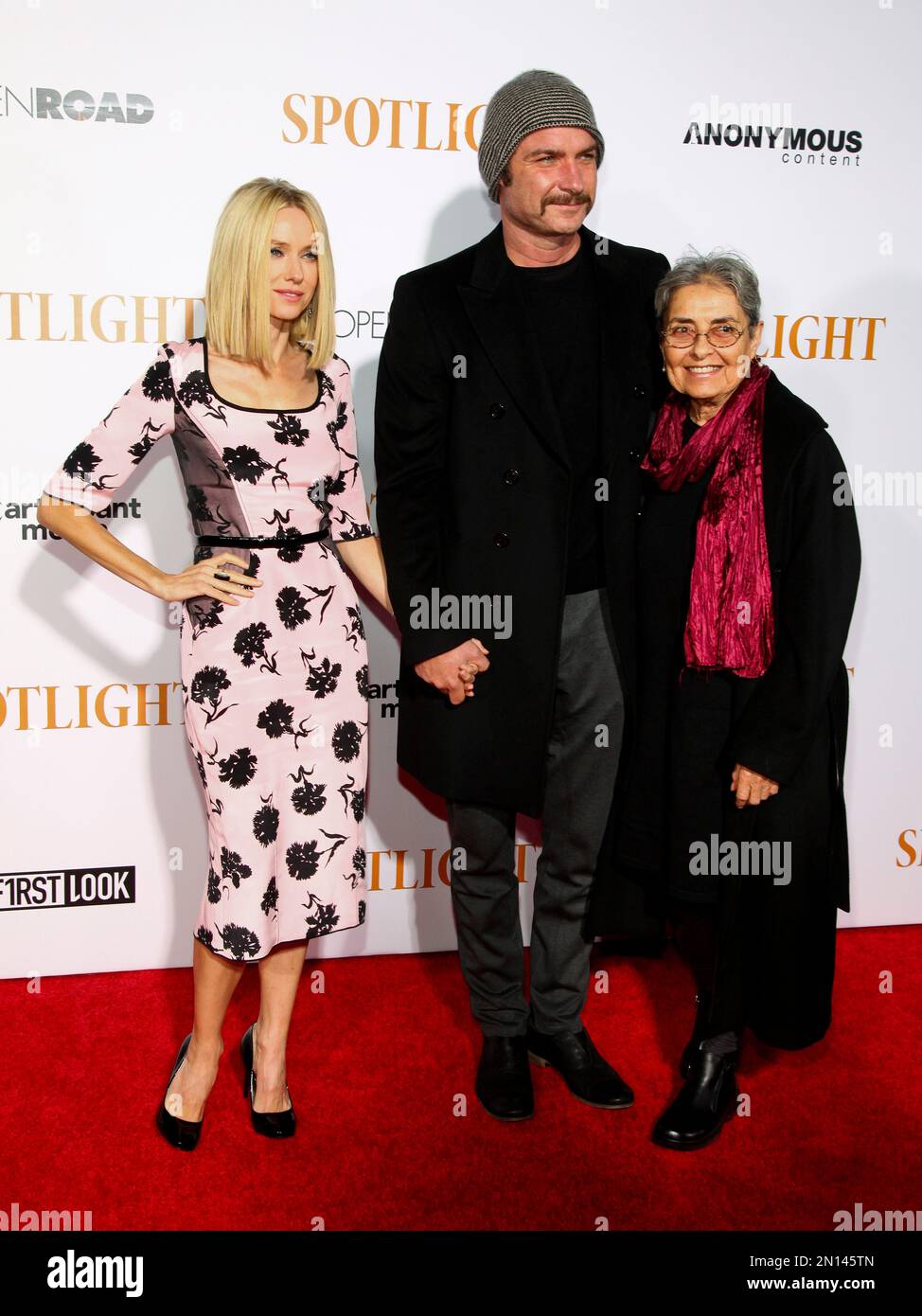 Naomi Watts, from left, Liev Schreiber and Heather Schreiber attend the ...