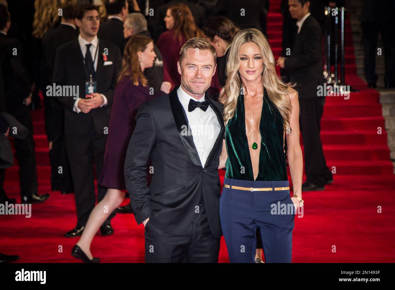 Ronan Keating and Storm Keating pose pose for photographers upon ...