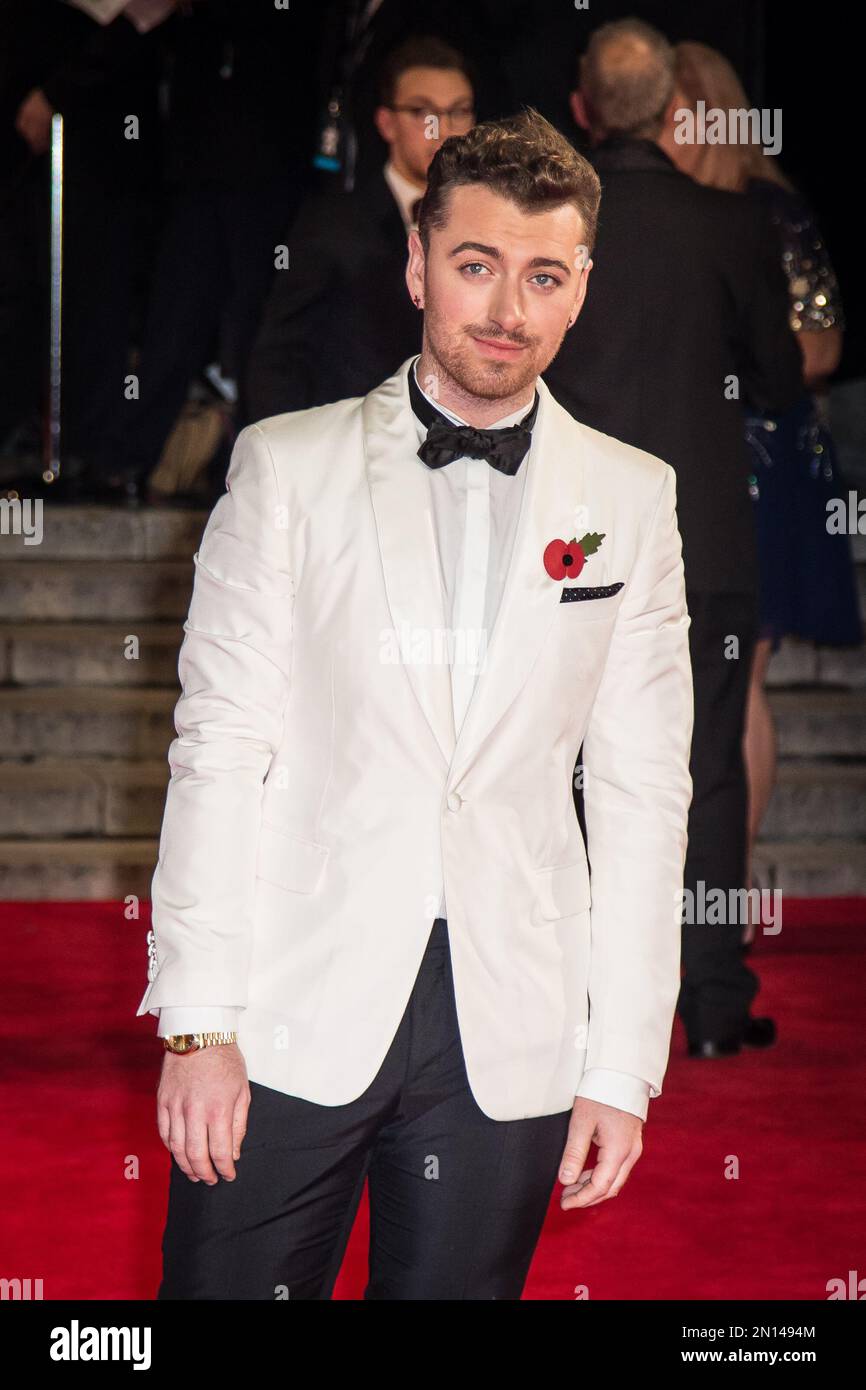 Sam Smith poses for photographers upon arrival at the world premiere of ...