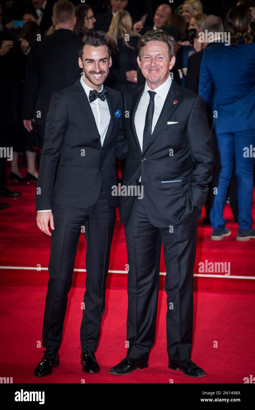 Tommy Tonge and John Logan pose for photographers upon arrival at the ...