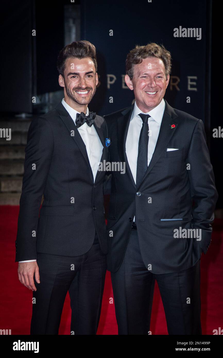Tommy Tonge and John Logan pose for photographers upon arrival at the ...