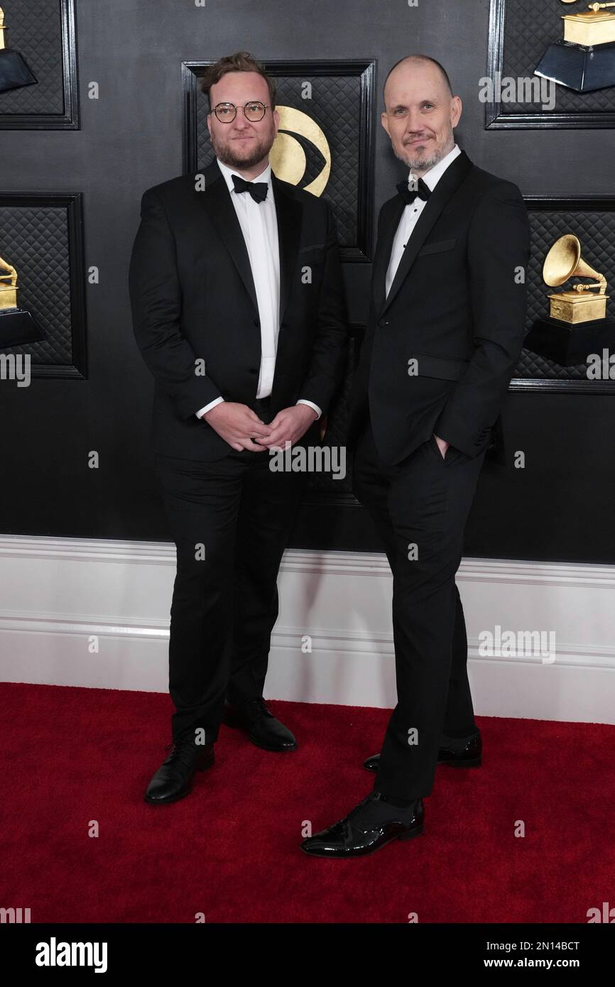 Jamieson Shaw, left, and Elliott Wheeler arrive at the 65th annual ...