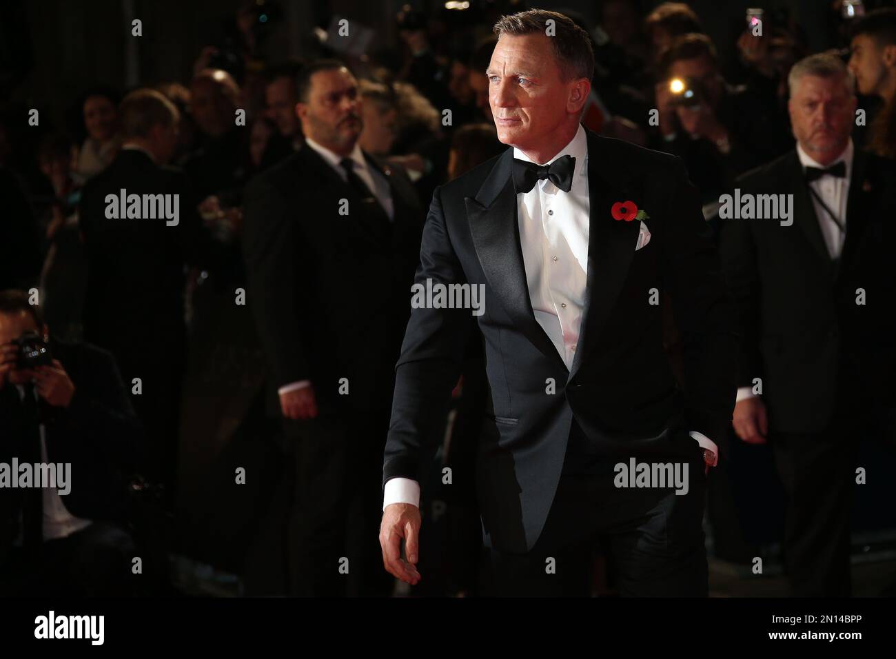 Daniel Craig poses for photographers on arrival for the World Premiere ...