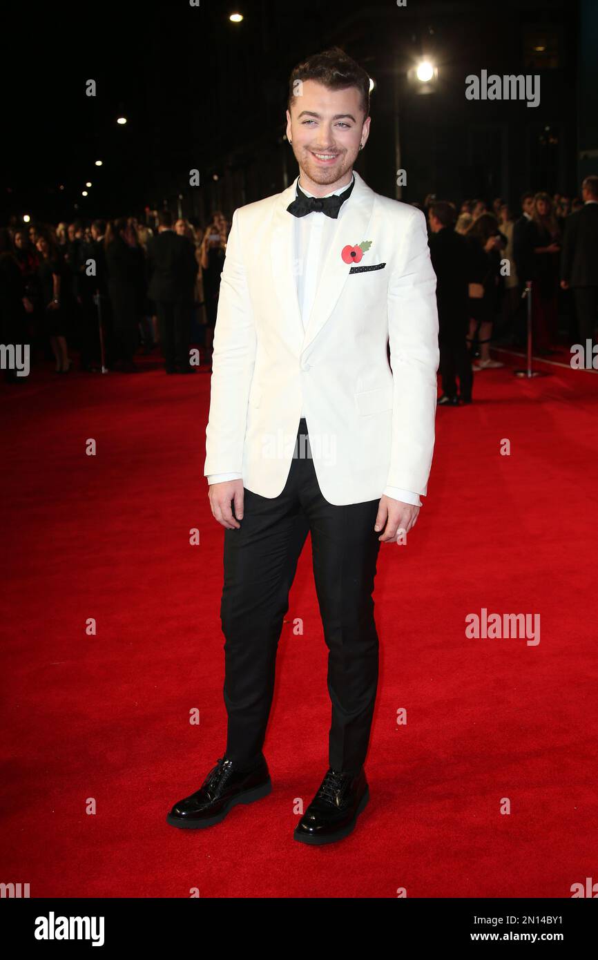 Sam Smith poses for photographers on arrival for the World Premiere of ...