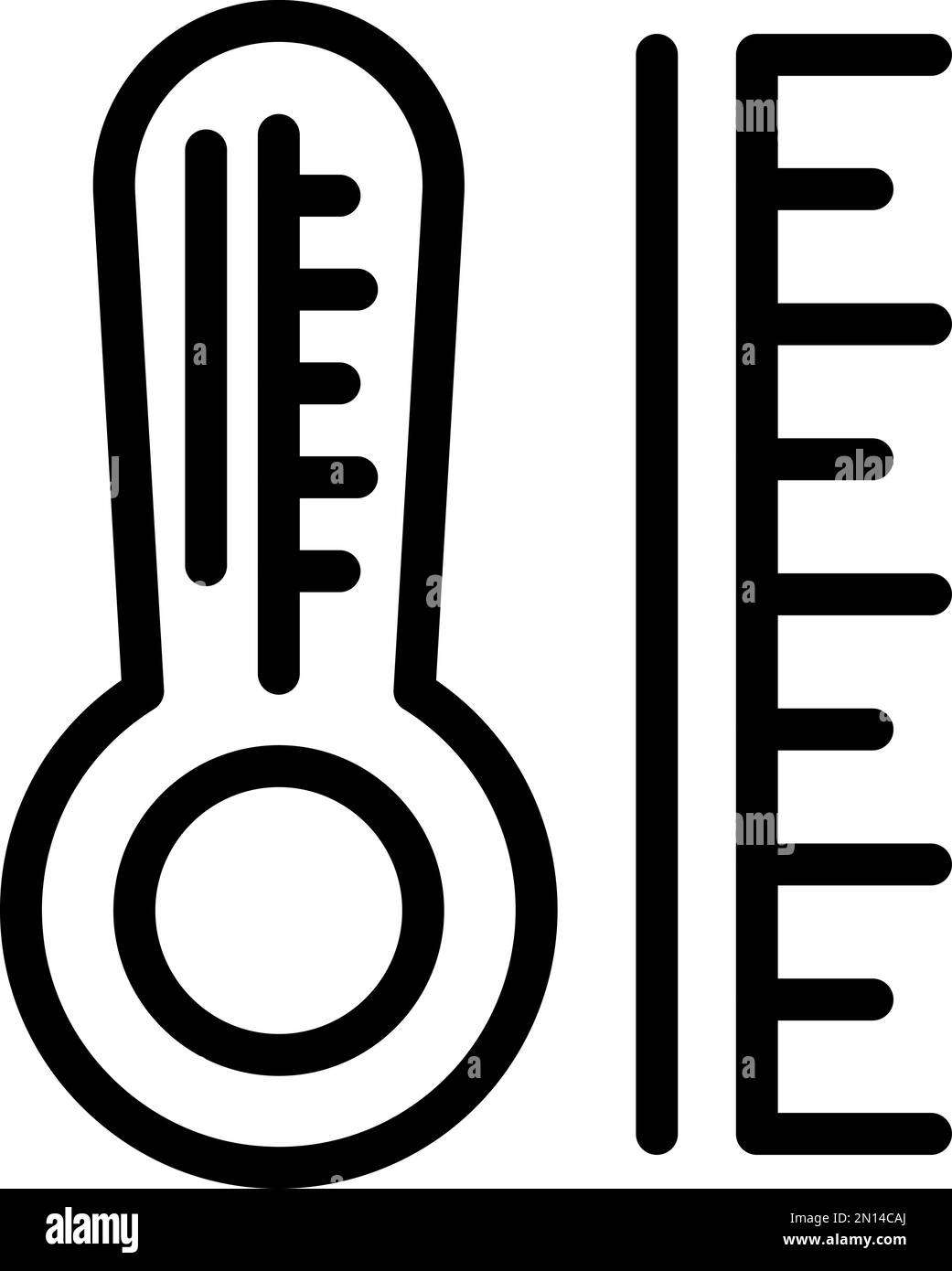 Temperature bio icon outline vector. Space station. Eco cycle Stock ...